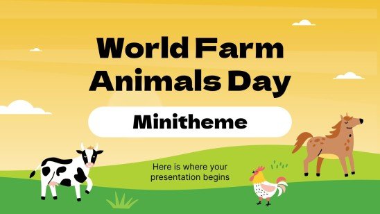 Free Google Slides and PowerPoint templates about Farms