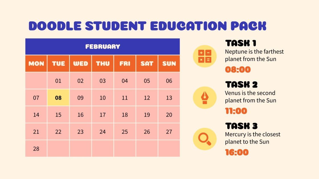 Doodle Student Education Pack Infographics | Google Slides