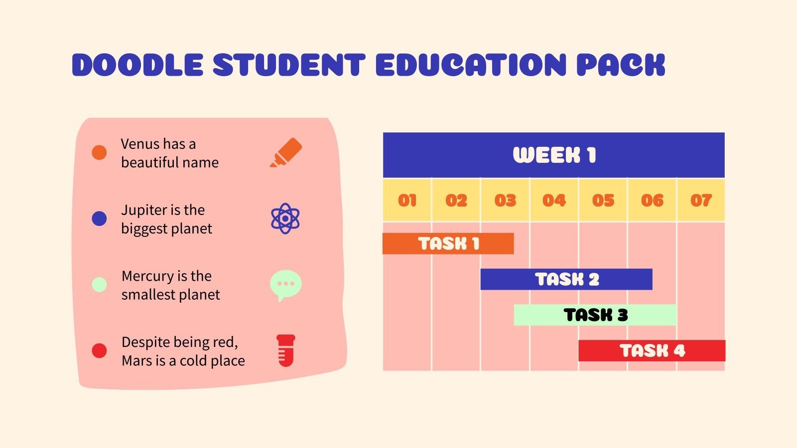 Doodle Student Education Pack Infographics | Google Slides