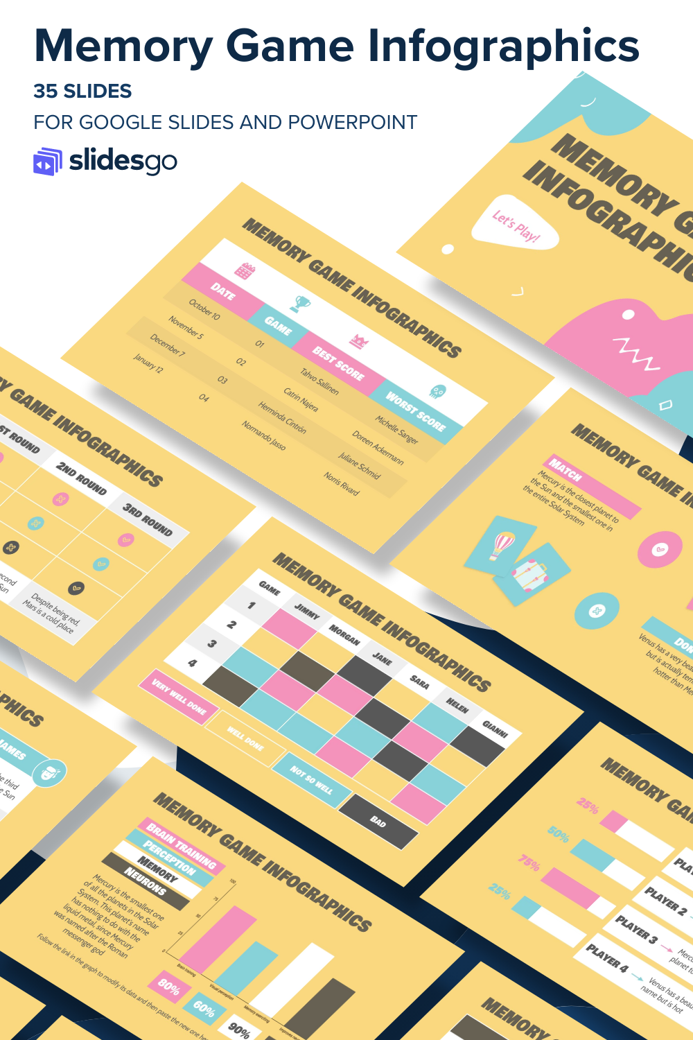 Memory Game Infographics | Google Slides & PowerPoint