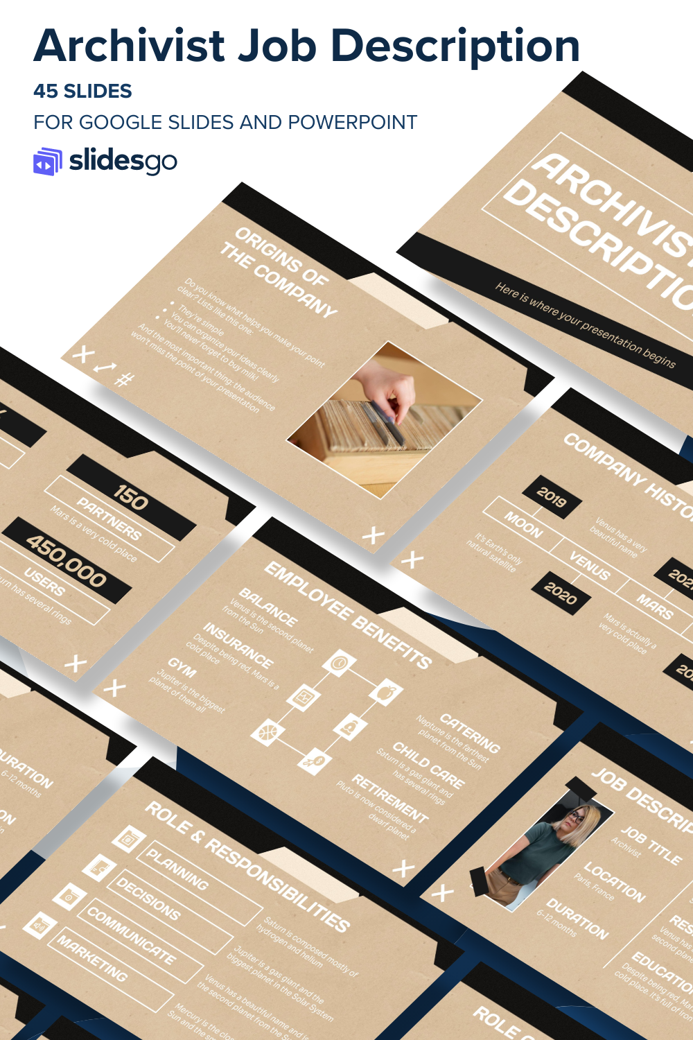 Archivist Job Description | Google Slides & PowerPoint template