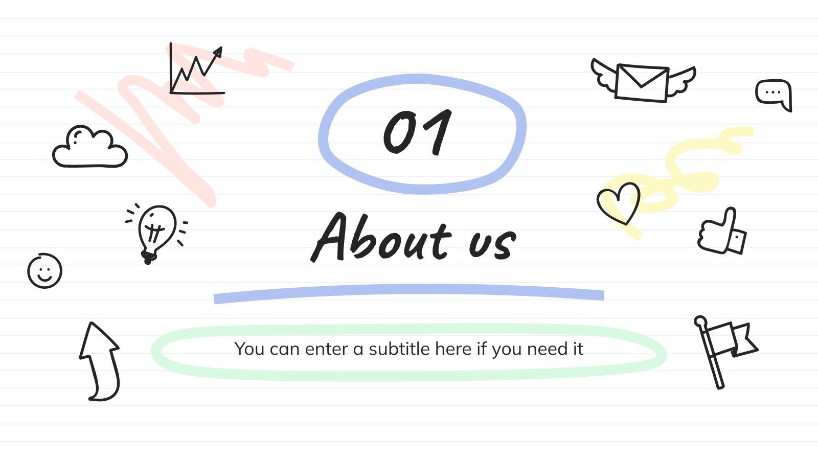 Whiteboard Doodle Sketchnotes MK Plan | Google Slides & PPT