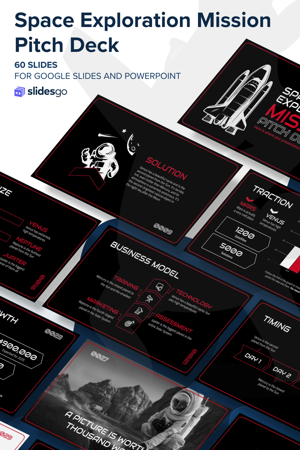 Space Exploration Mission Pitch Deck | Google Slides & PPT