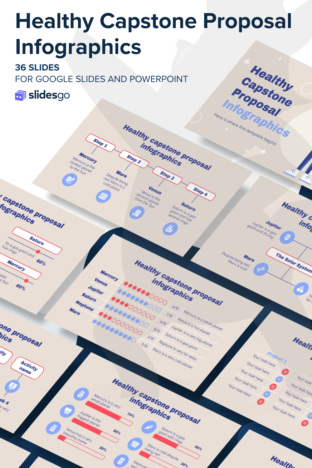 Healthy Capstone Proposal Infographics | Google Slides & PPT