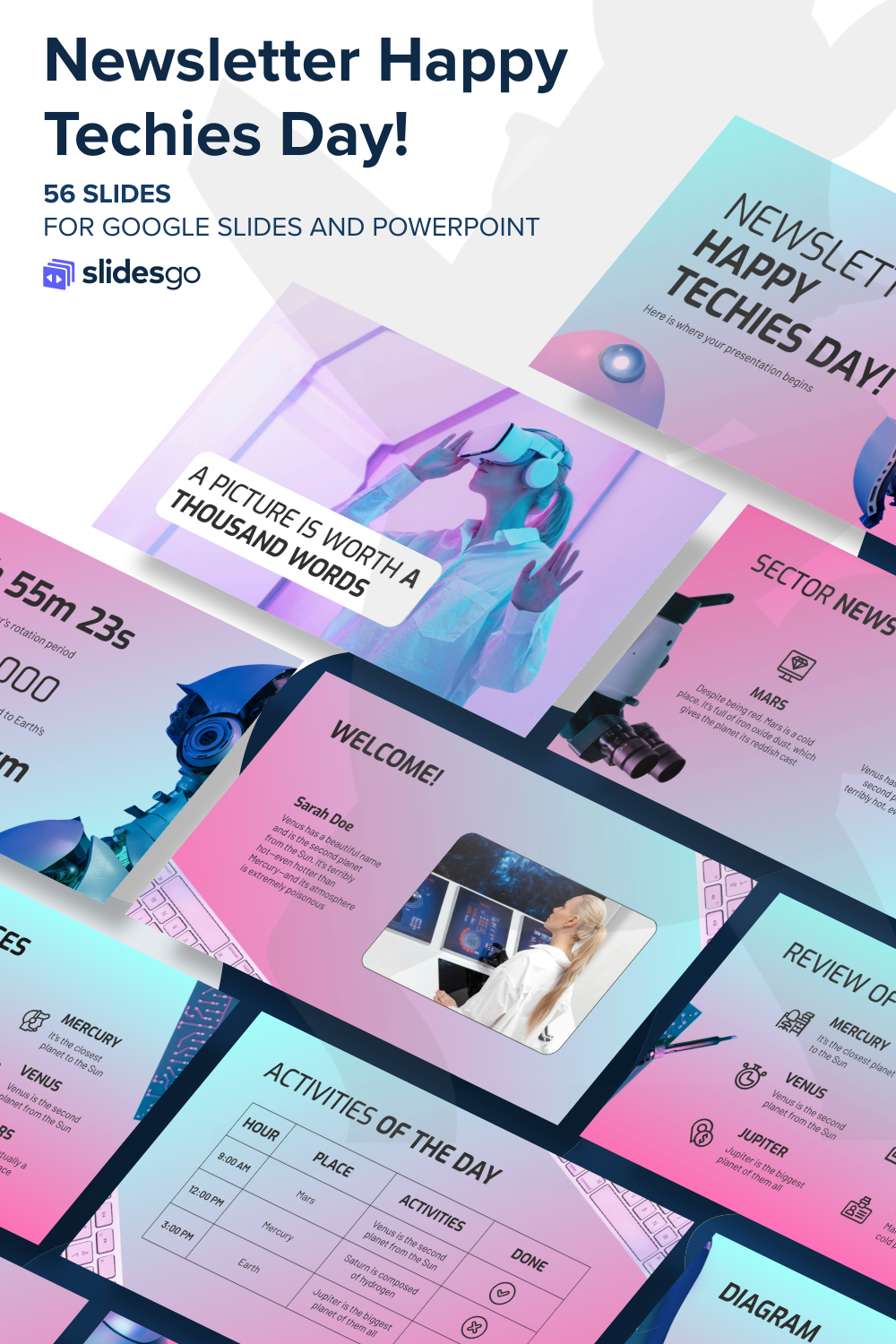 Newsletter Happy Techies Day! | Google Slides & PowerPoint