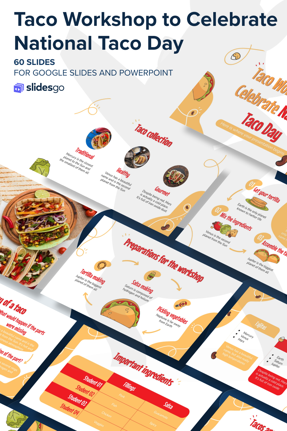Taco Workshop to Celebrate Taco Day | Google Slides & PPT