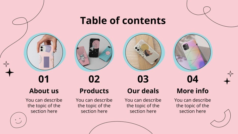 Phone Cases Products Catalog | Google Slides and PowerPoint