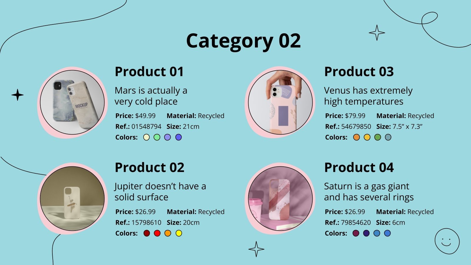 Phone Cases Products Catalog | Google Slides and PowerPoint