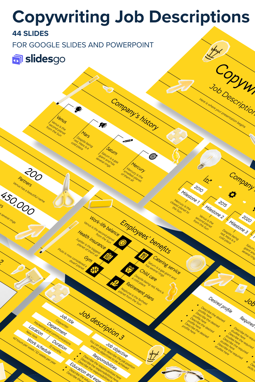 Copywriting Job Descriptions | Google Slides & PowerPoint