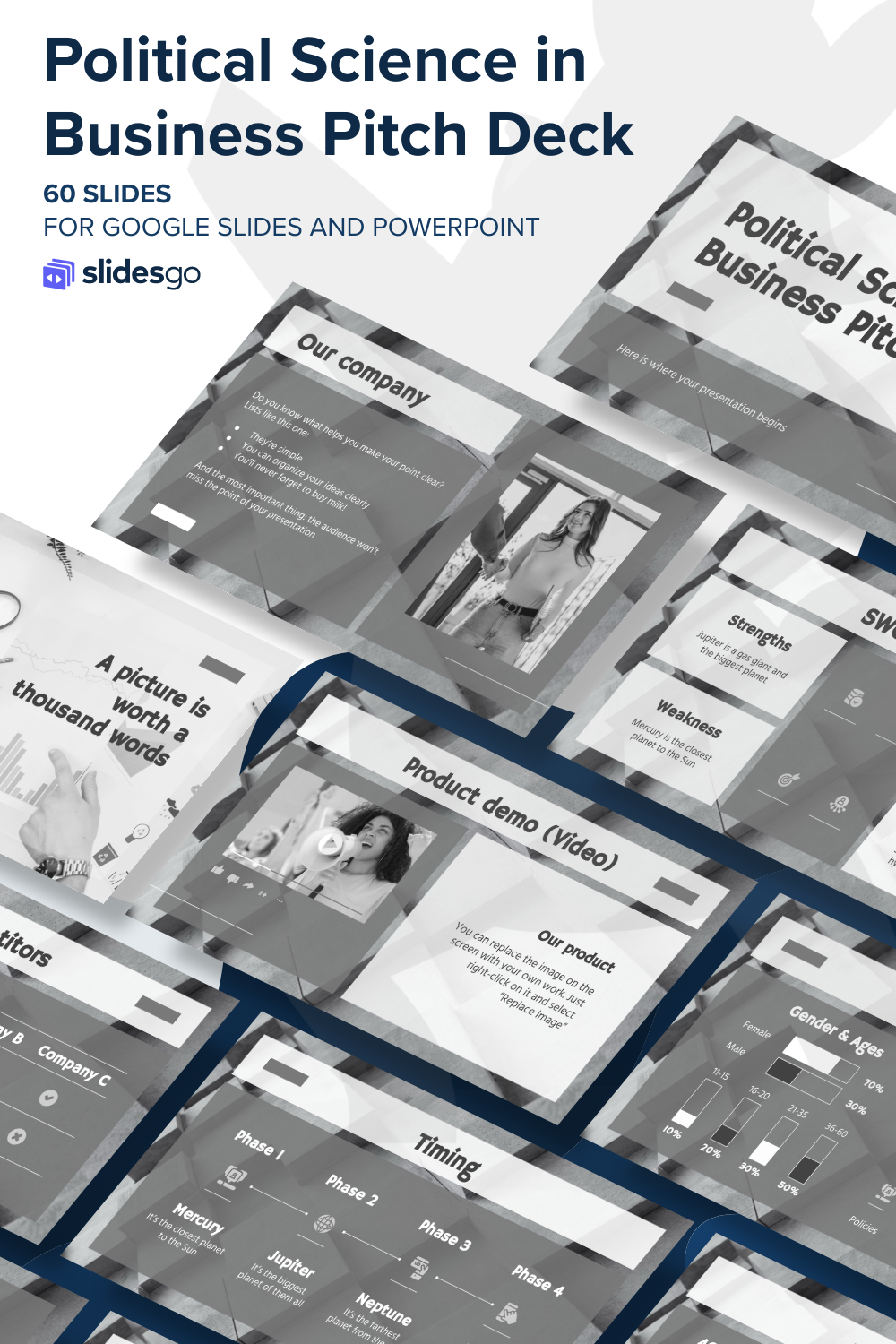 Political Science Applied to Business Pitch Deck | Google Slides