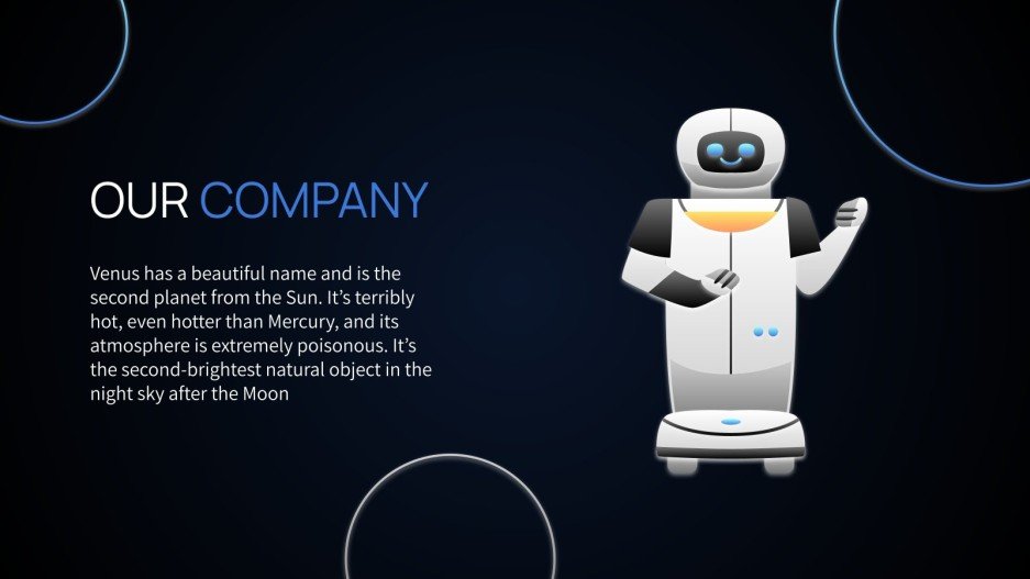 Pitch deck de robô humanoide | Google Slides e PowerPoint