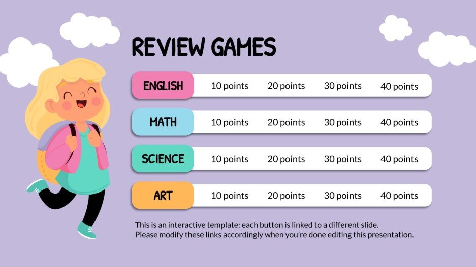 End of Course Jeopardy Google Slides and PowerPoint template