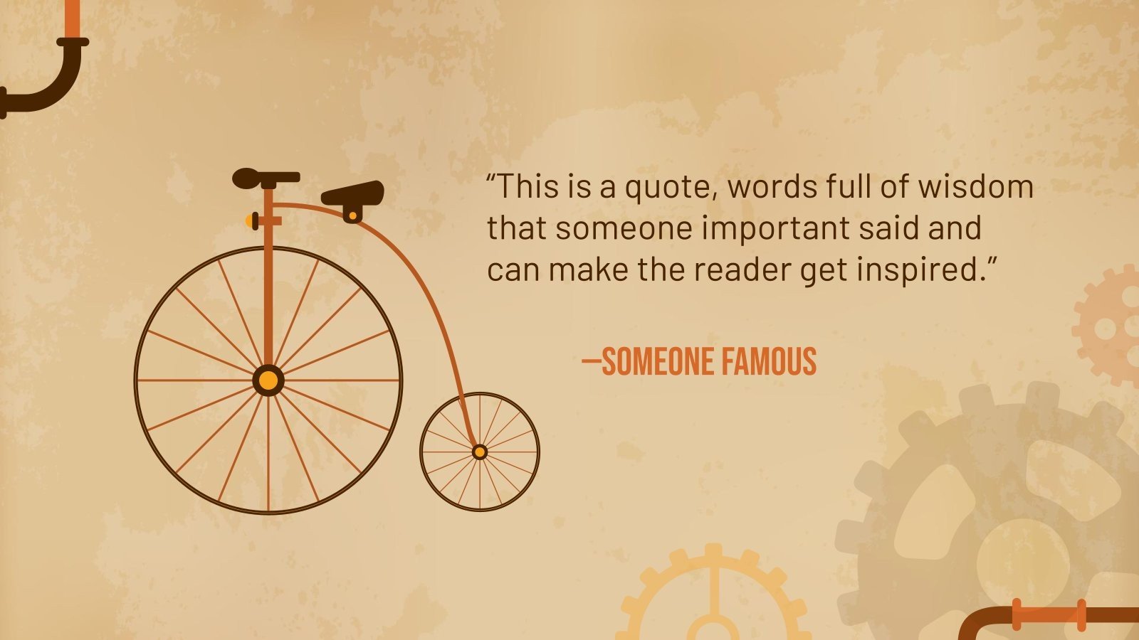 Steampunk Aesthetics Google Slides and PowerPoint template