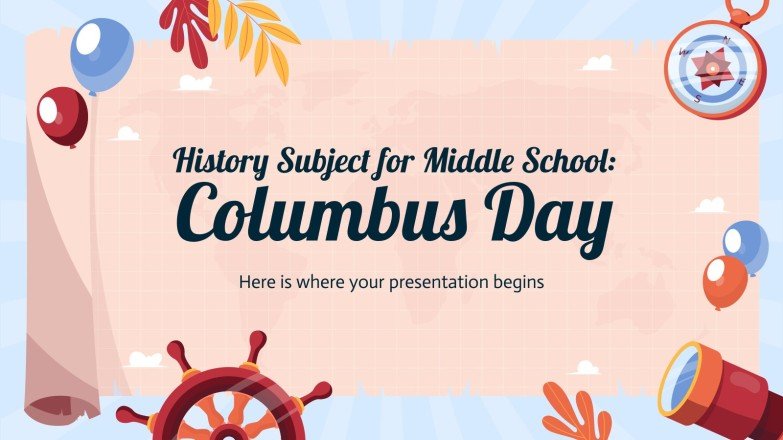 History for Middle School: Columbus Day | Google Slides & PPT