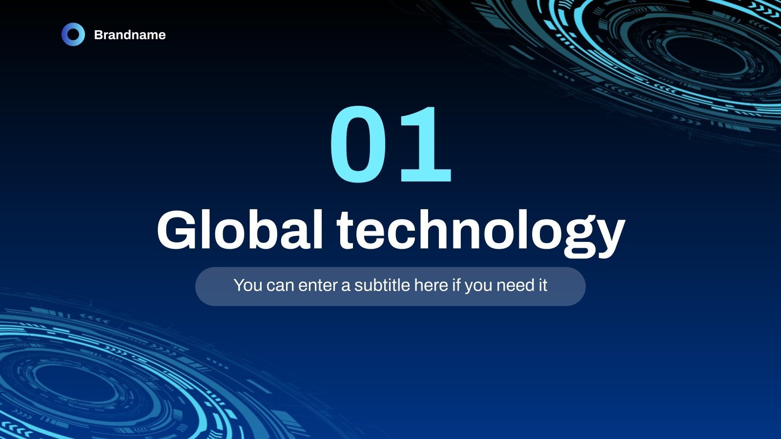 Global Technology Style for Business | Google Slides and PPT