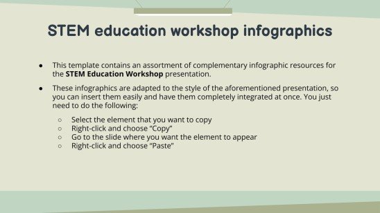 STEM Education Workshop for Teachers Infographics