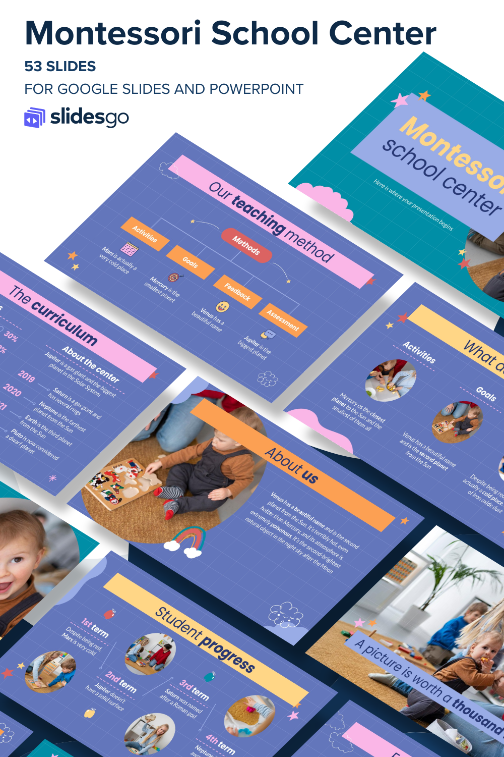 Montessori School Center | Google Slides and PowerPoint