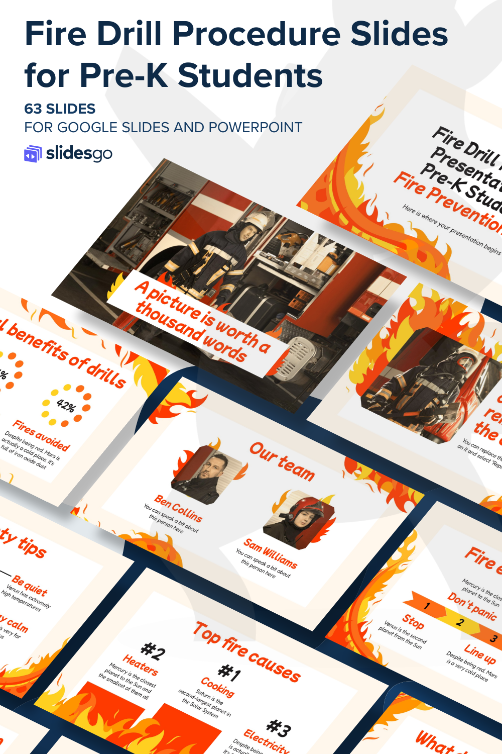 Pre-K: Fire Prevention Day | Google Slides and PowerPoint