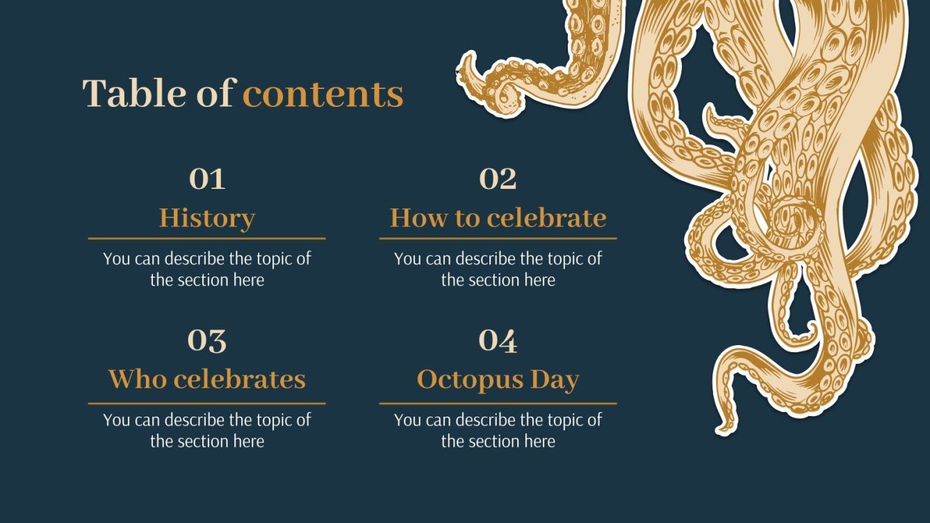 World Octopus Day Minitheme | Google Slides and PowerPoint