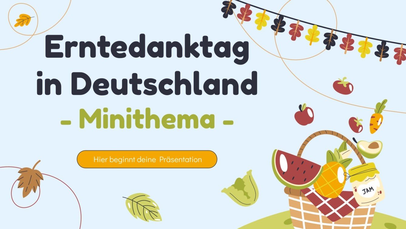 German Thanksgiving Day Minitheme