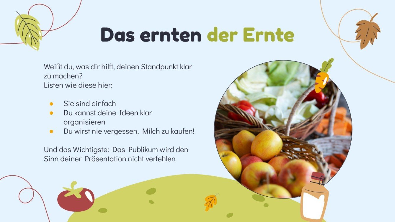 German Thanksgiving Day Minitheme