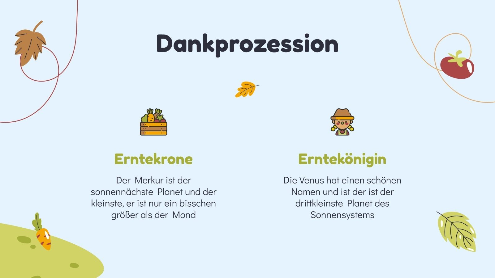 German Thanksgiving Day Minitheme