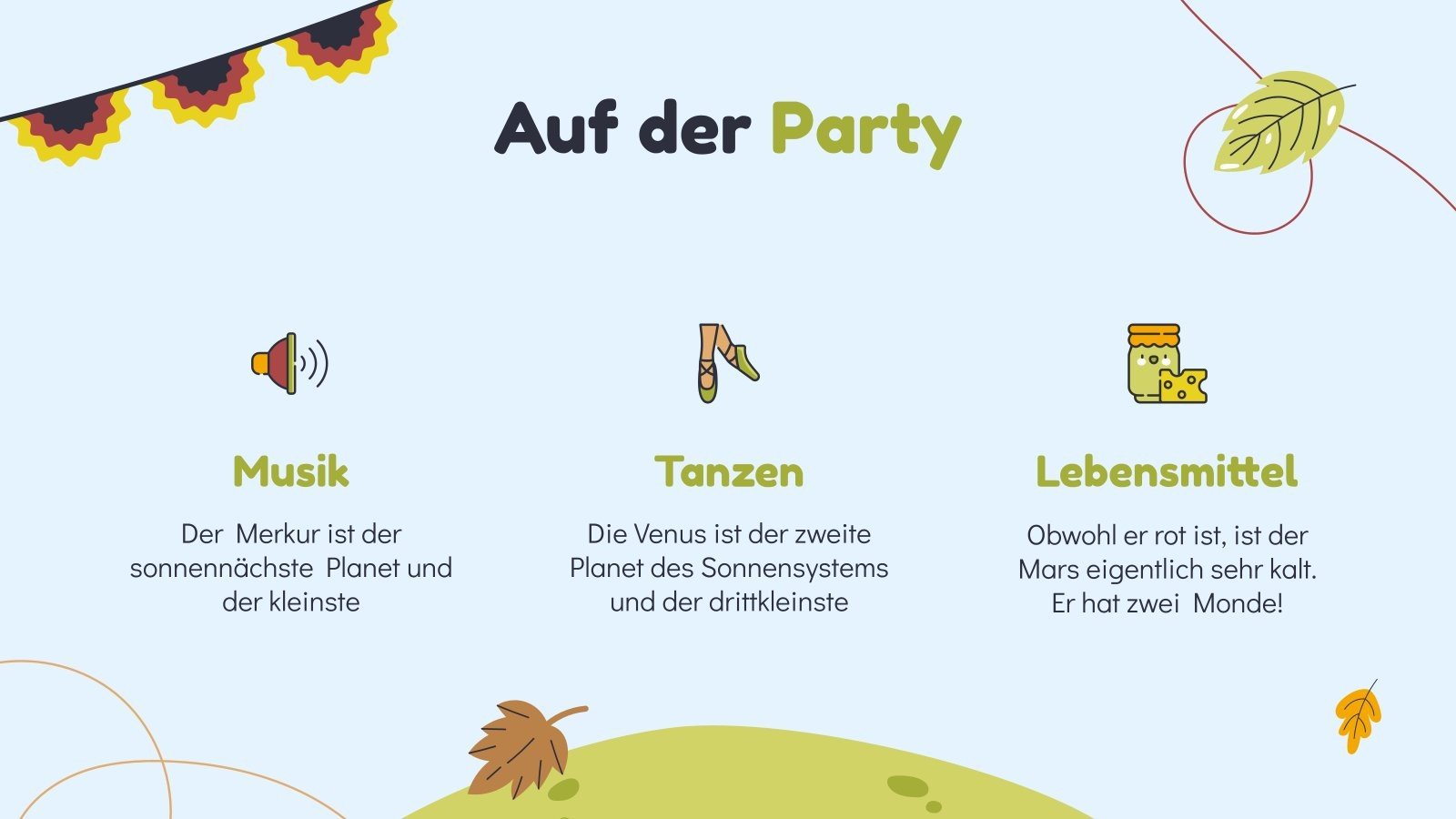 German Thanksgiving Day Minitheme