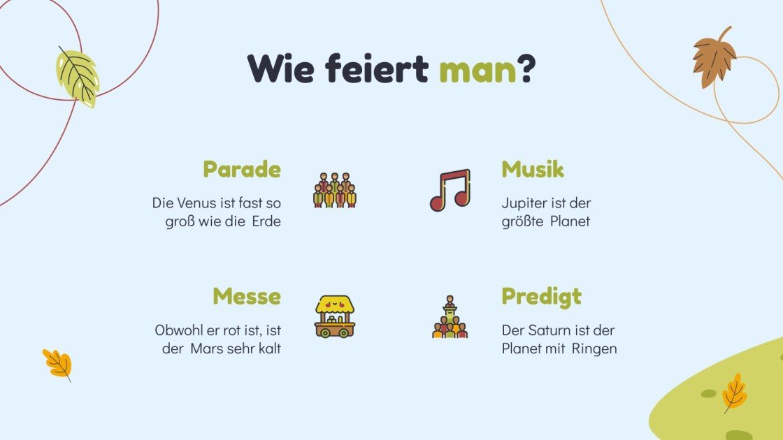 German Thanksgiving Day Minitheme