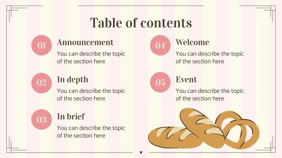 Bakery Shop Newsletter | Google Slides and PowerPoint
