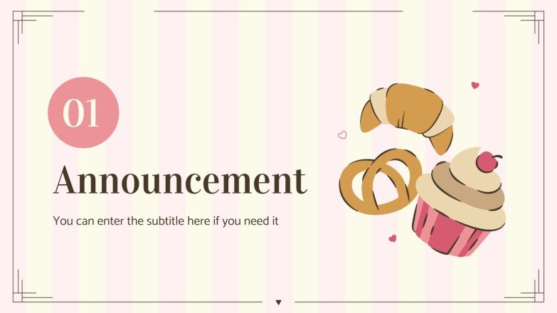 Bakery Shop Newsletter | Google Slides and PowerPoint