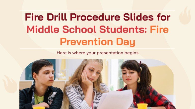 Middle School: Fire Prevention Day | Google Slides and PPT
