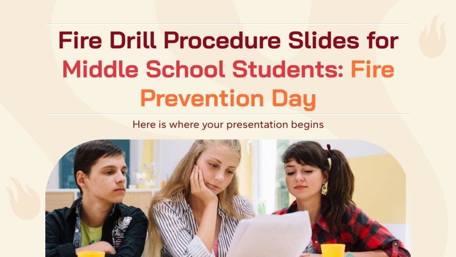 Middle School: Fire Prevention Day | Google Slides and PPT