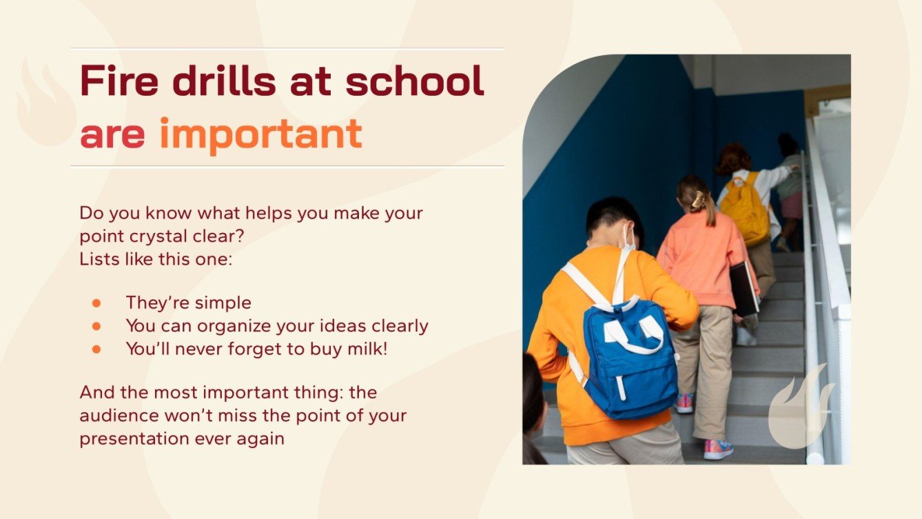 Middle School: Fire Prevention Day | Google Slides and PPT