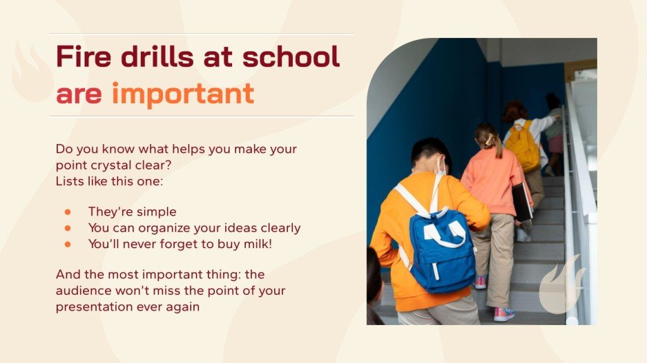 Middle School: Fire Prevention Day | Google Slides and PPT