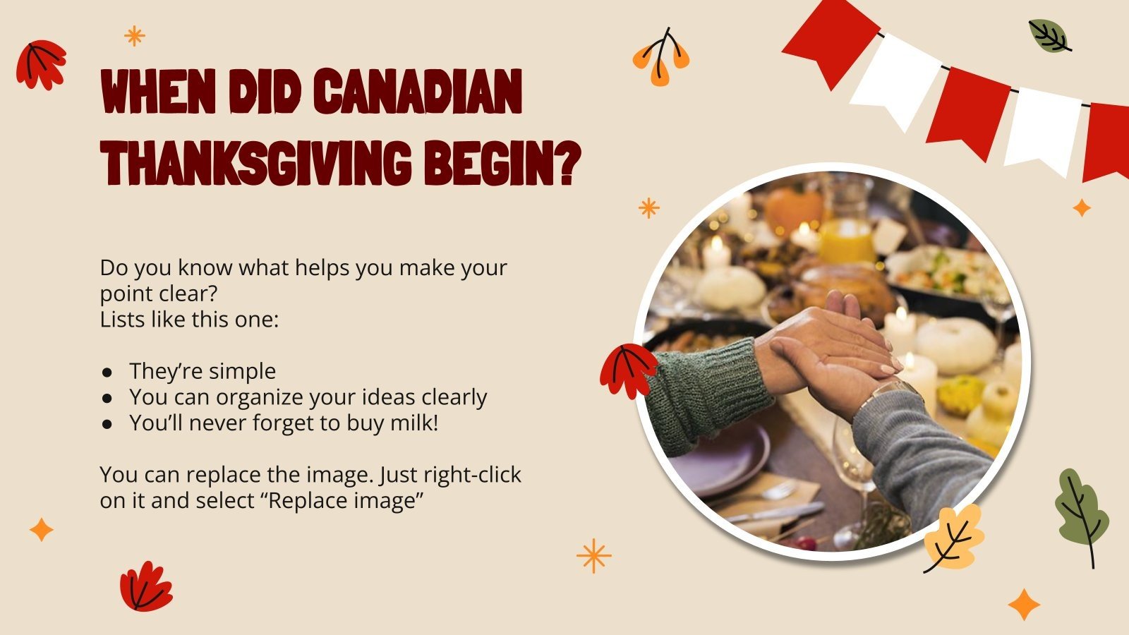 Canadian Thanksgiving Day Minitheme | Google Slides & PPT