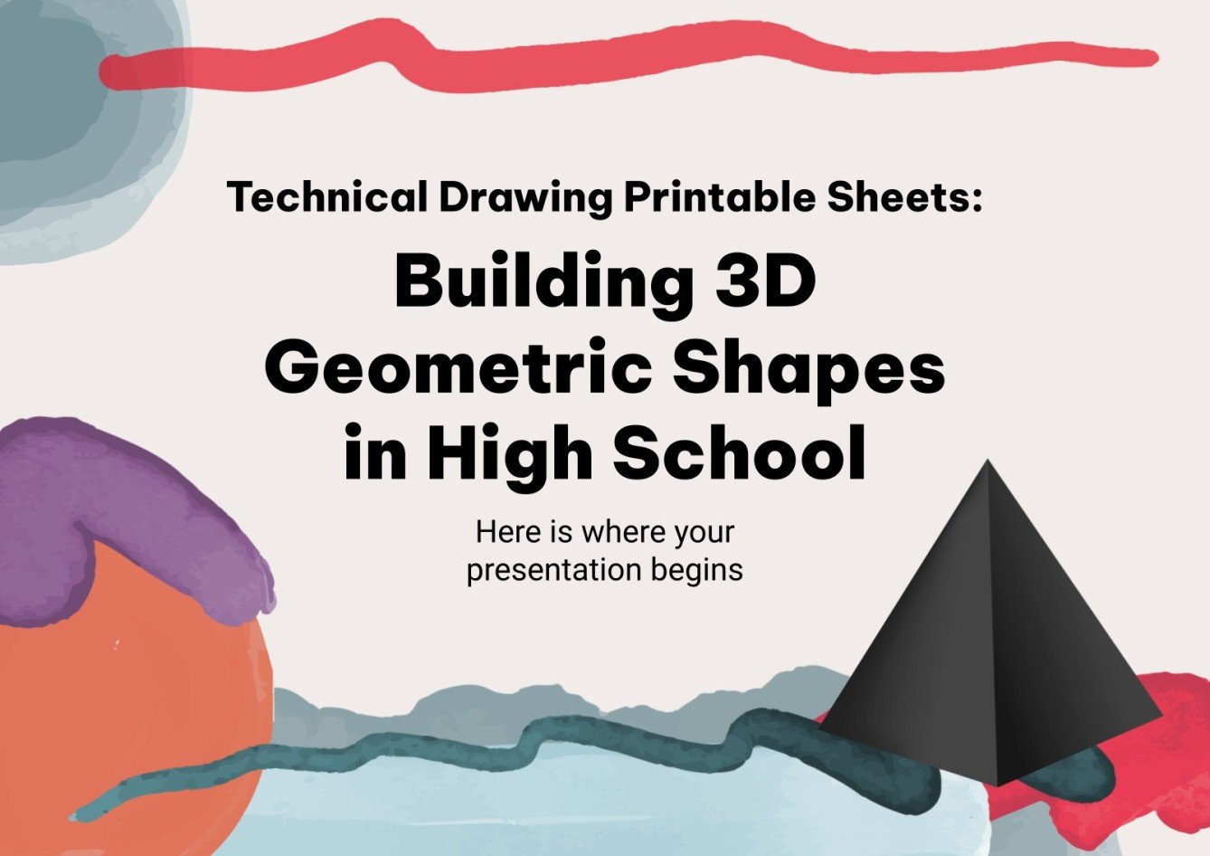 Formes géométriques 3D pour le lycée | Google Slides et PPT
