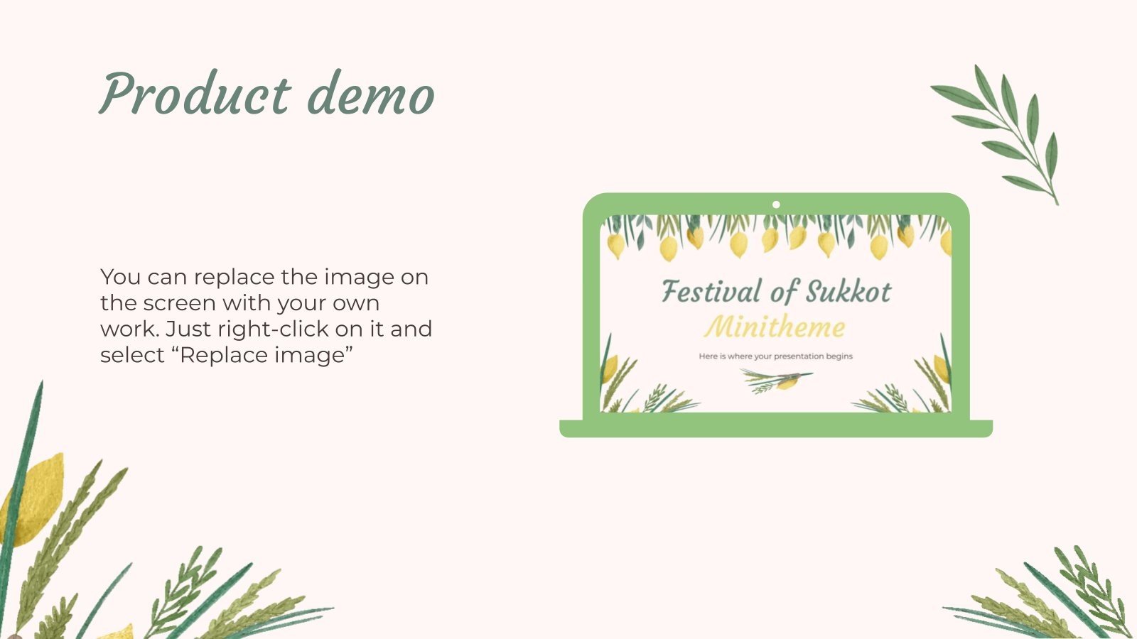 Festival of Sukkot Minitheme | Google Slides and PowerPoint
