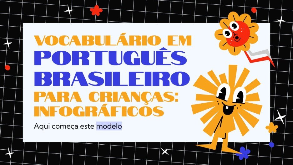 Brazilian Portuguese Vocabulary for Pre-K Infographics