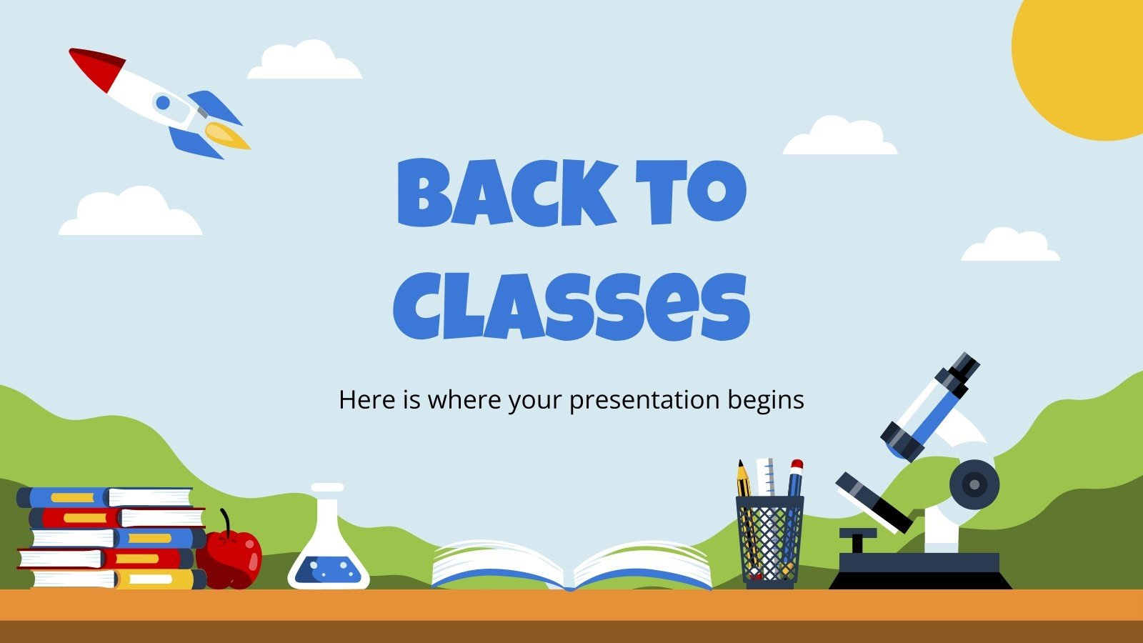 Back to Classes Google Slides theme and PowerPoint template