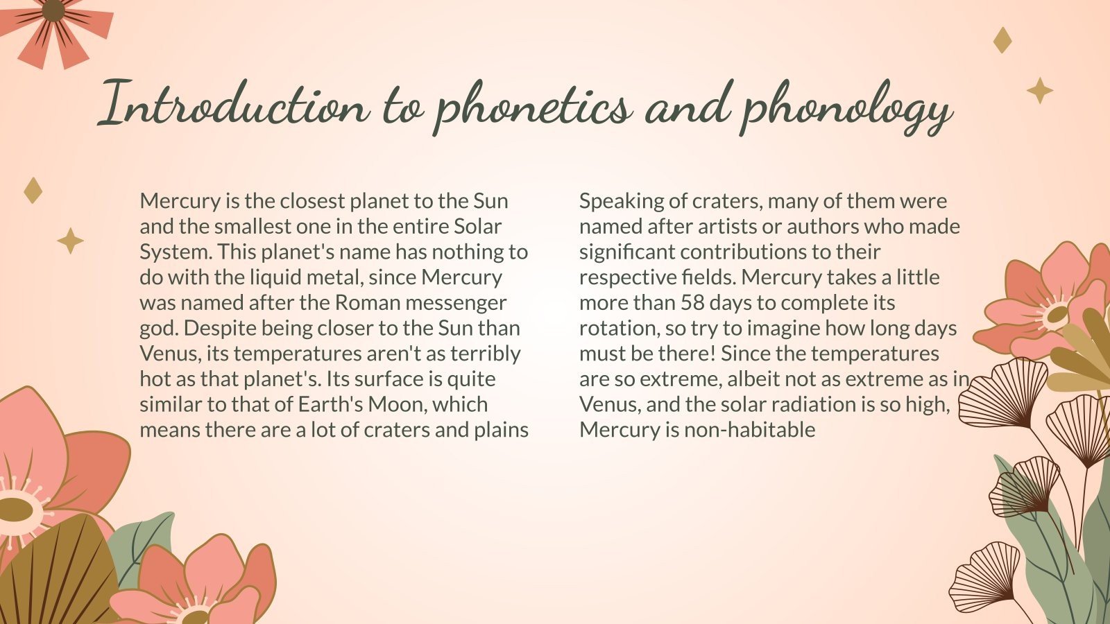 English: Phonetic and Phonological Lesson for High School