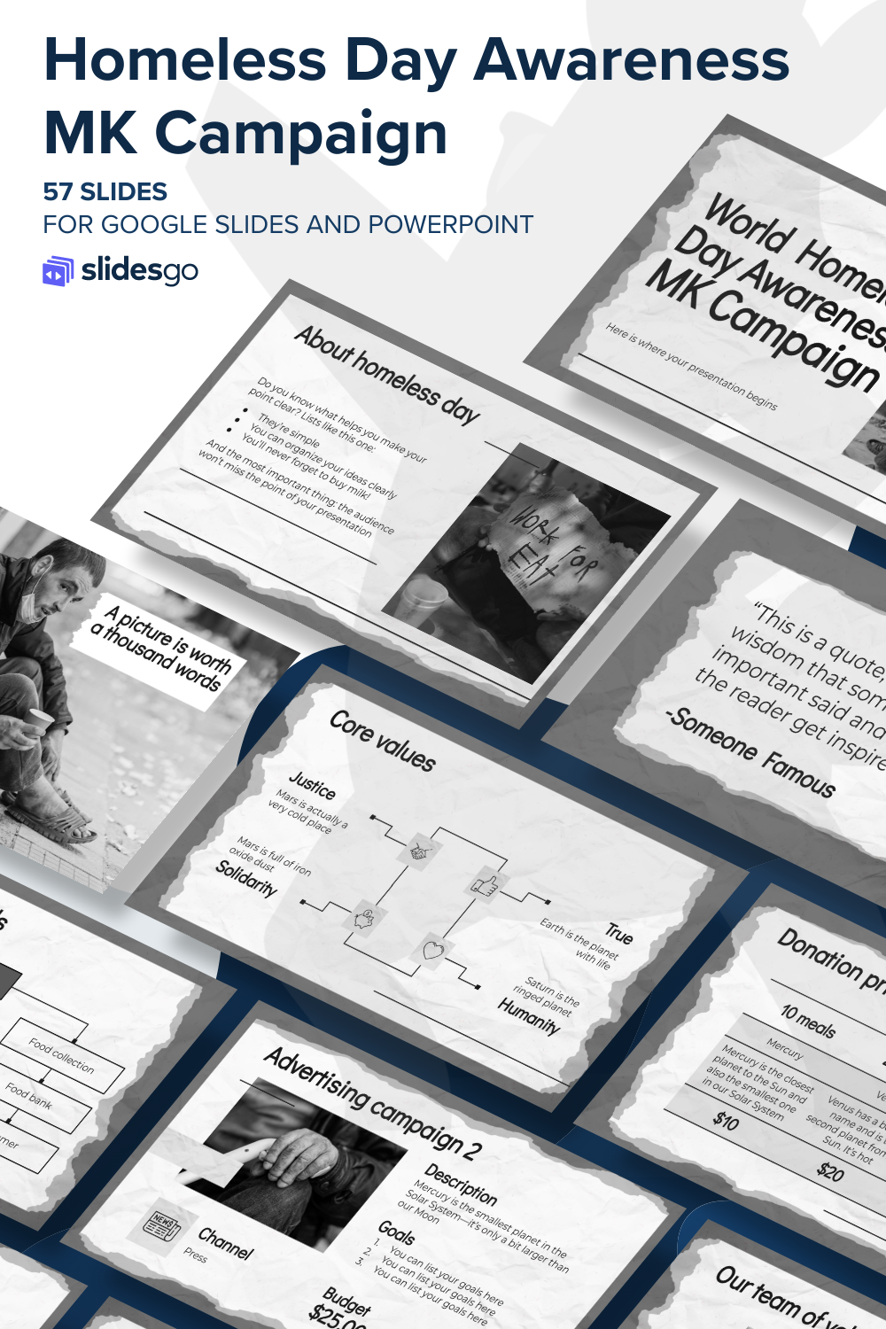 World Homeless Day Awareness MK Campaign | Google Slides & PPT