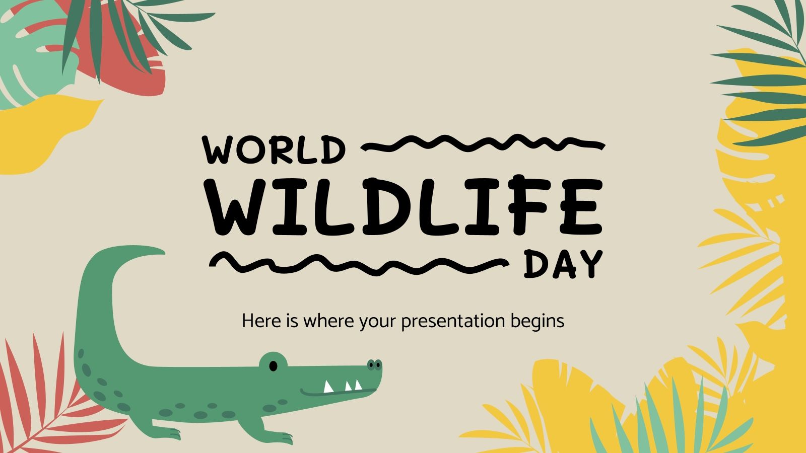 World Wildlife Day Google Slides Theme & PowerPoint Template