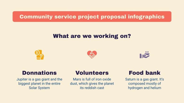 Community Service Project Proposal Infographics