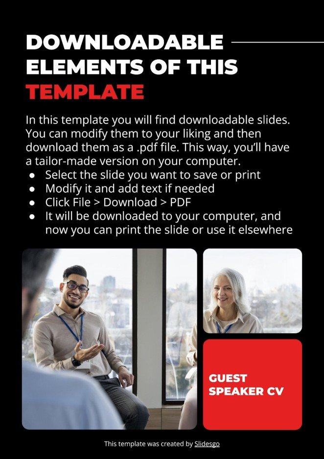 Guest Speaker CV | Google Slides & PowerPoint template