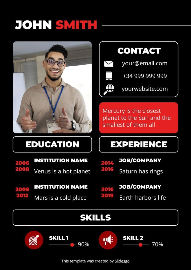 Guest Speaker CV | Google Slides & PowerPoint template