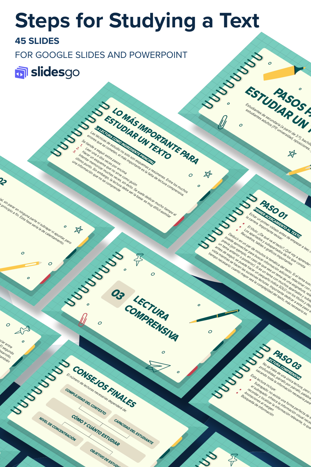 Steps for Studying a Text | Google Slides & PowerPoint