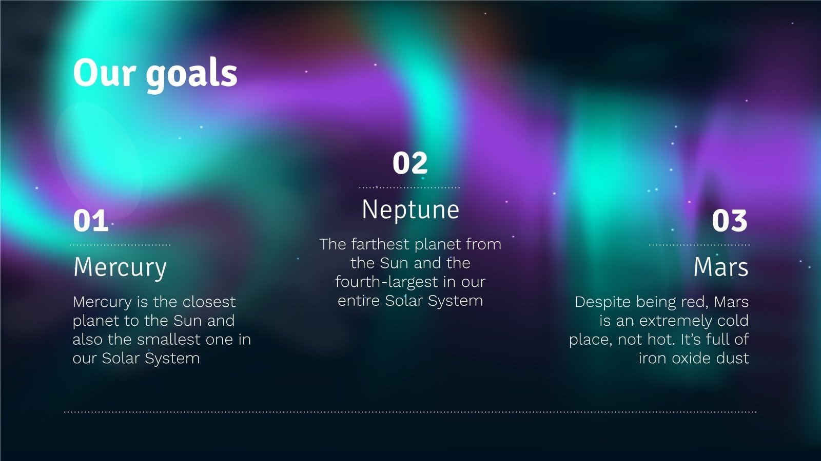 Aurora Borealis Tour MK Campaign | Google Slides