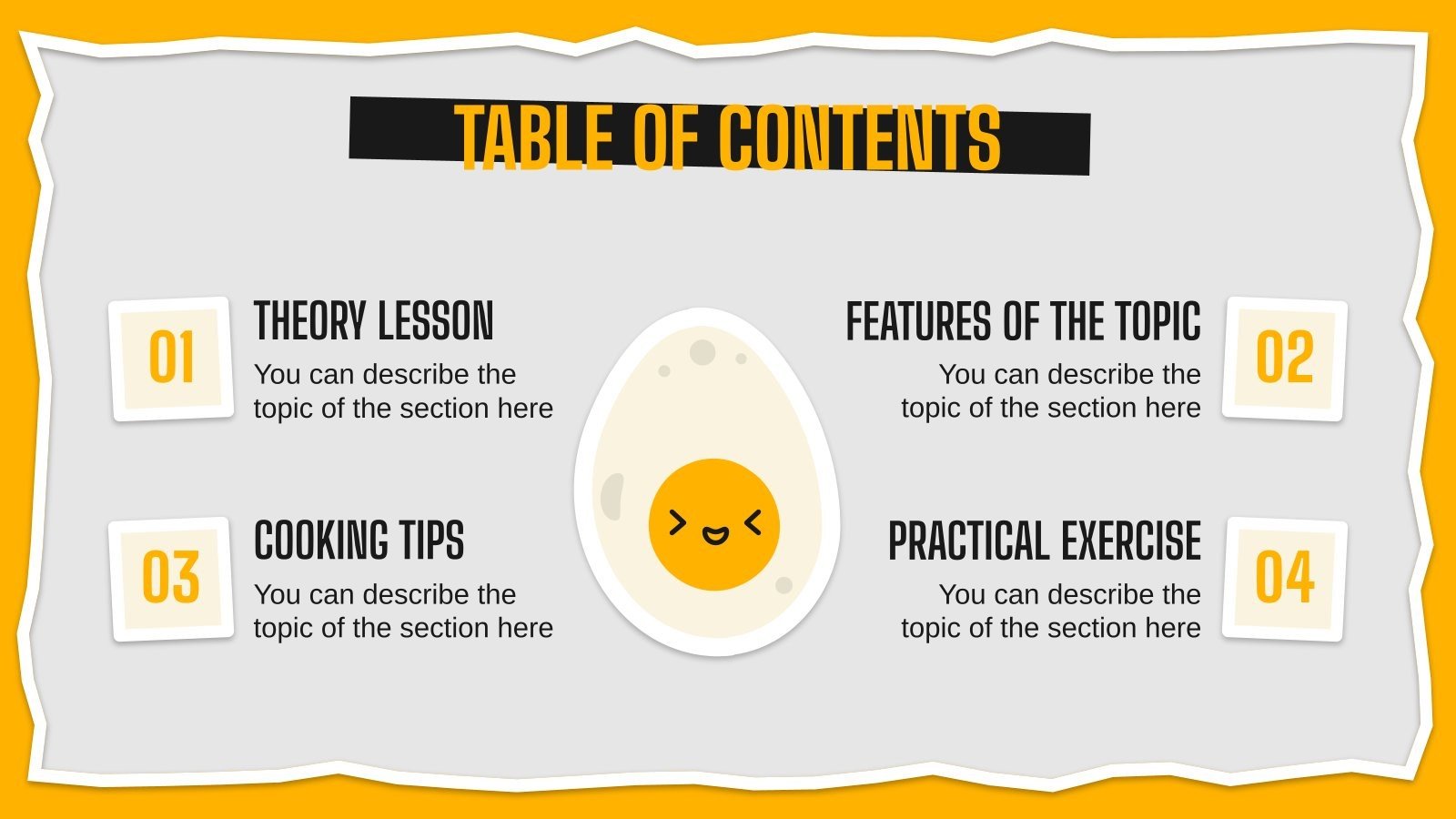 Egg Recipes Workshop | Google Slides and PowerPoint