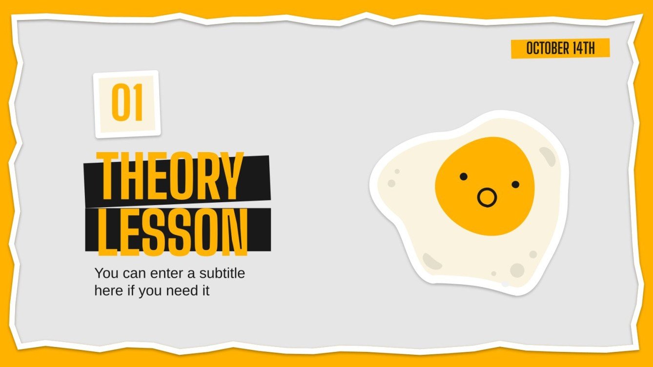 Egg Recipes Workshop | Google Slides and PowerPoint