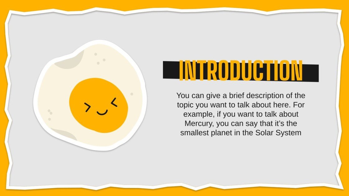 Egg Recipes Workshop | Google Slides and PowerPoint